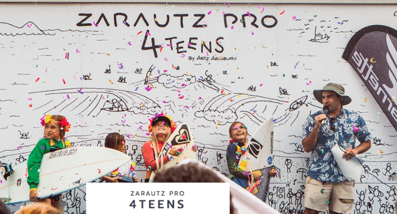 Surf Pro Zarautz 4 teens • Donosti en Familia